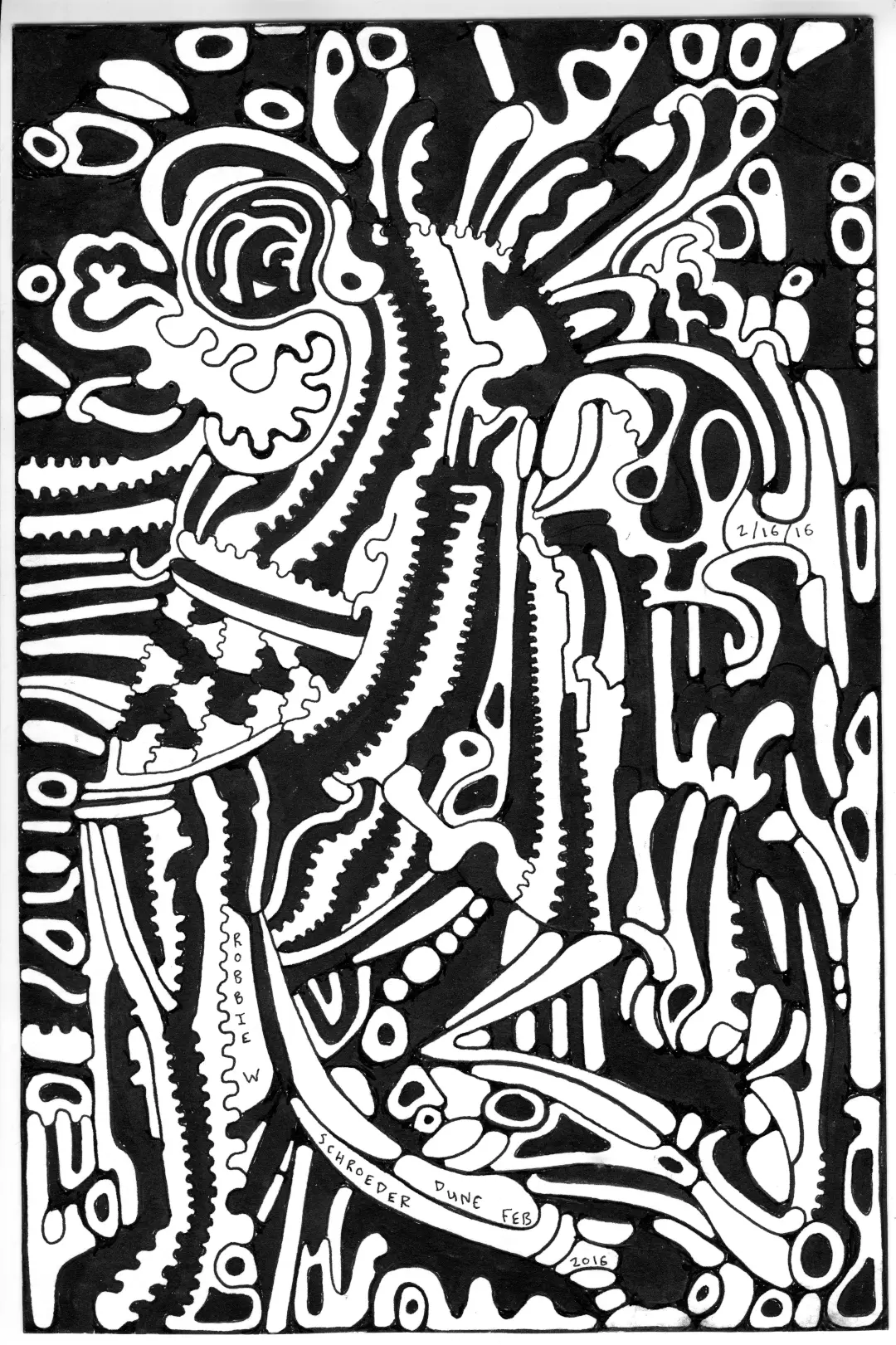 Art: Dune Drawings | Robbie Schroeder