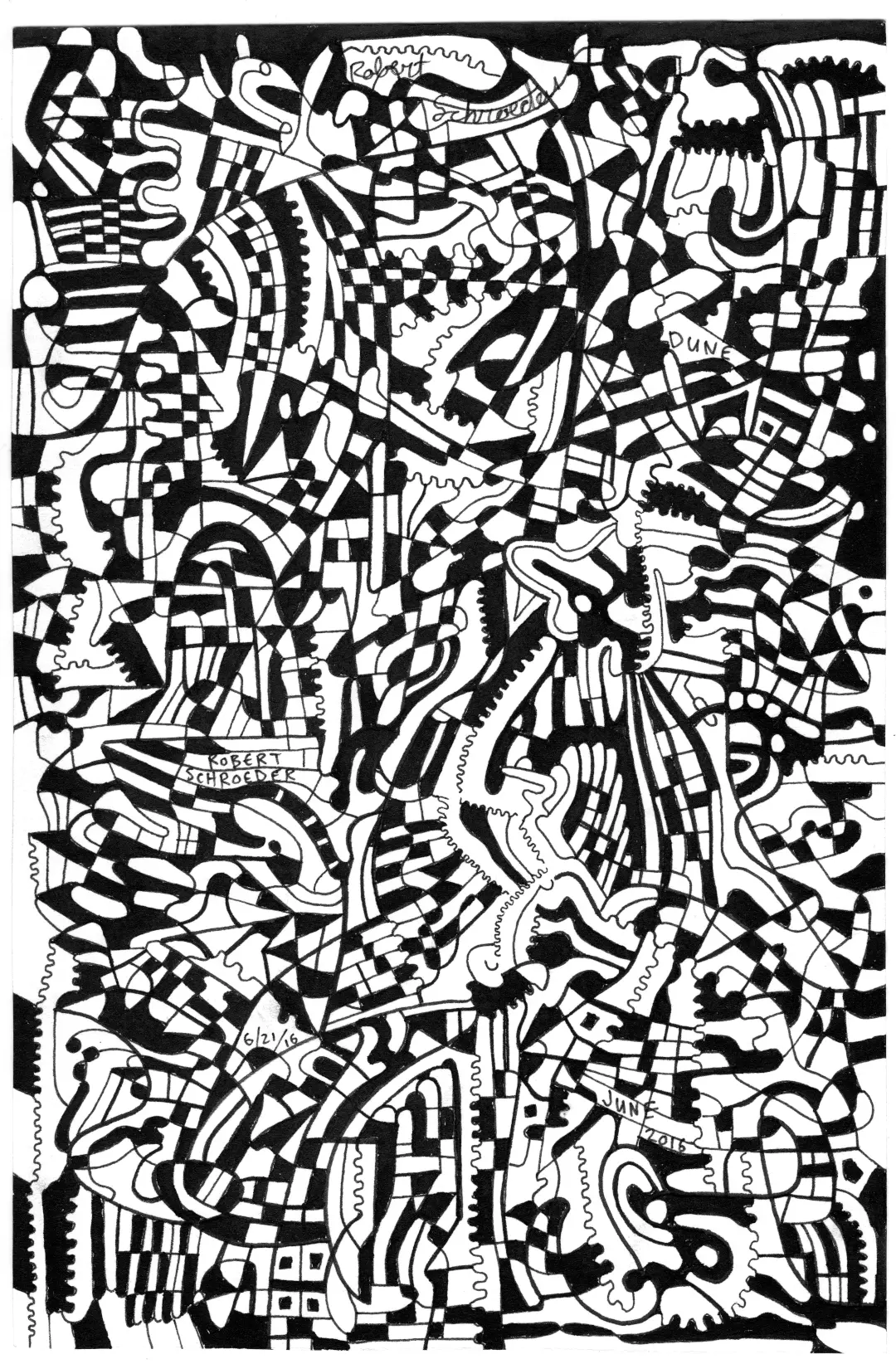 Art: Dune Drawings | Robbie Schroeder