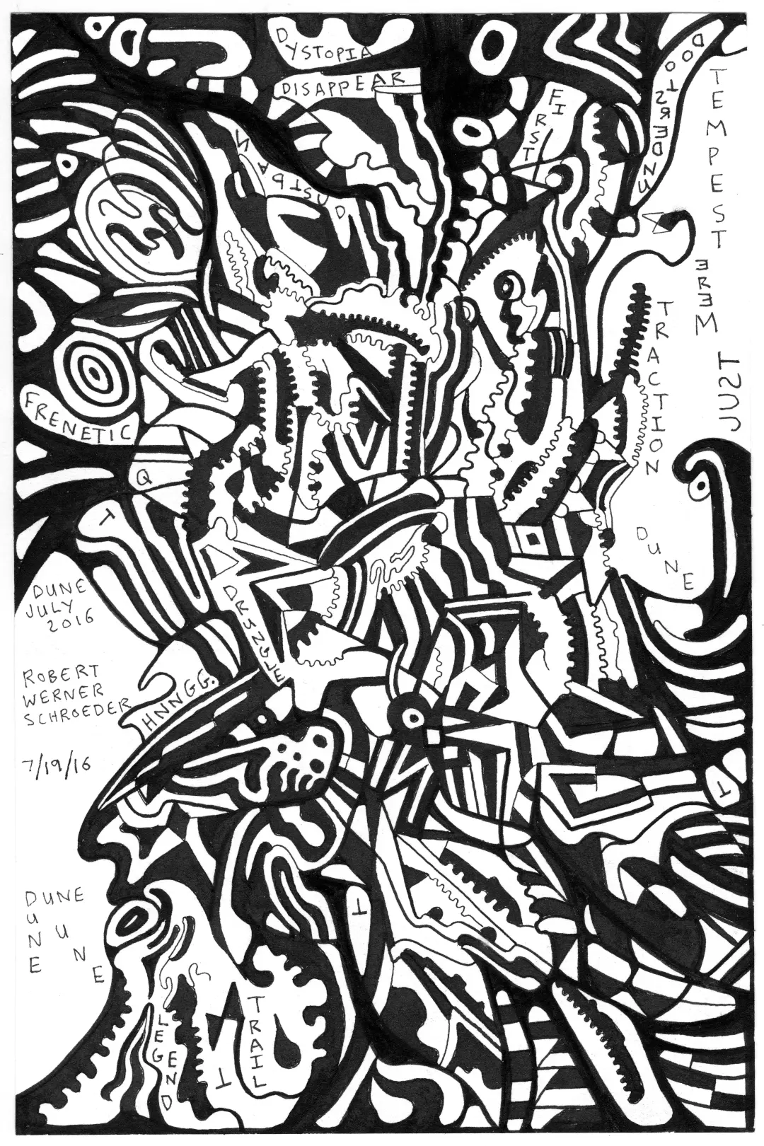 Art: Dune Drawings | Robbie Schroeder