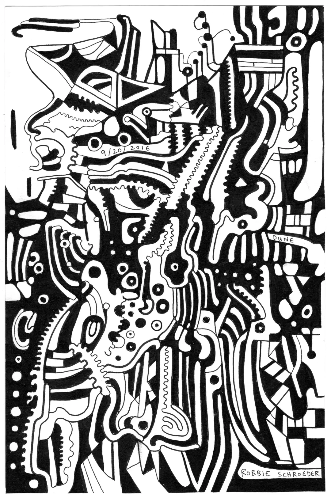Art: Dune Drawings | Robbie Schroeder