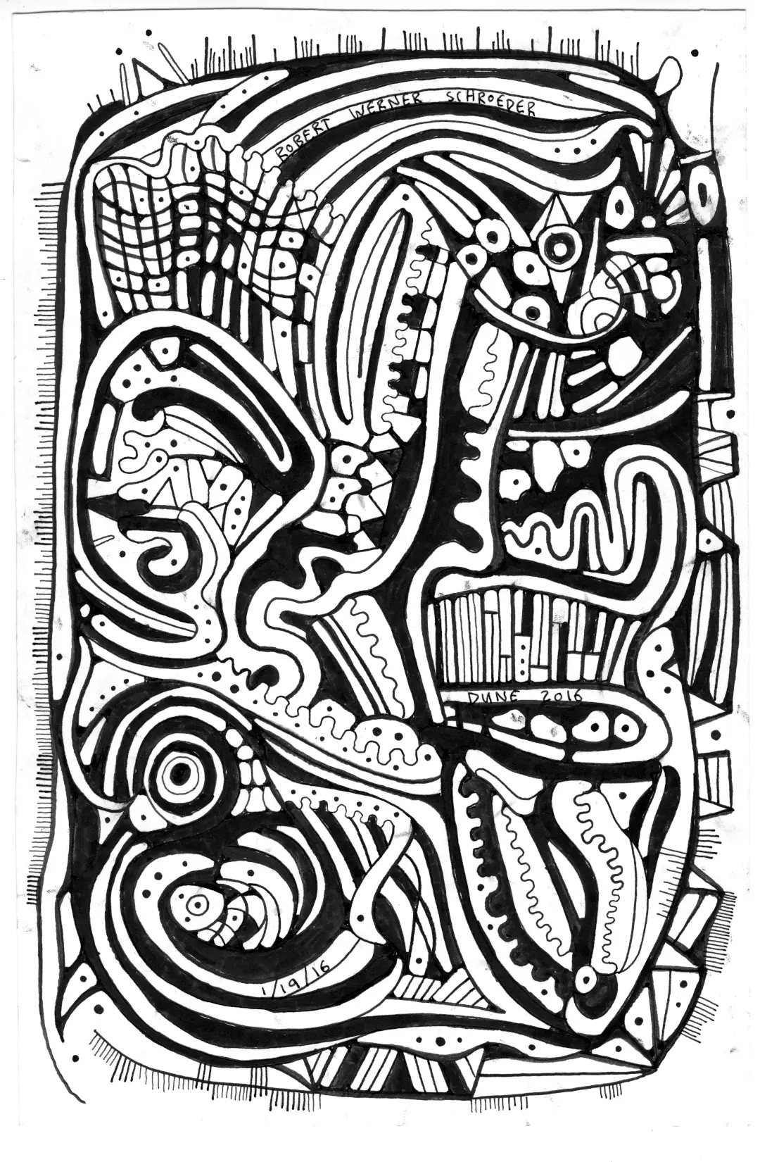 Art: Dune Drawings | Robbie Schroeder