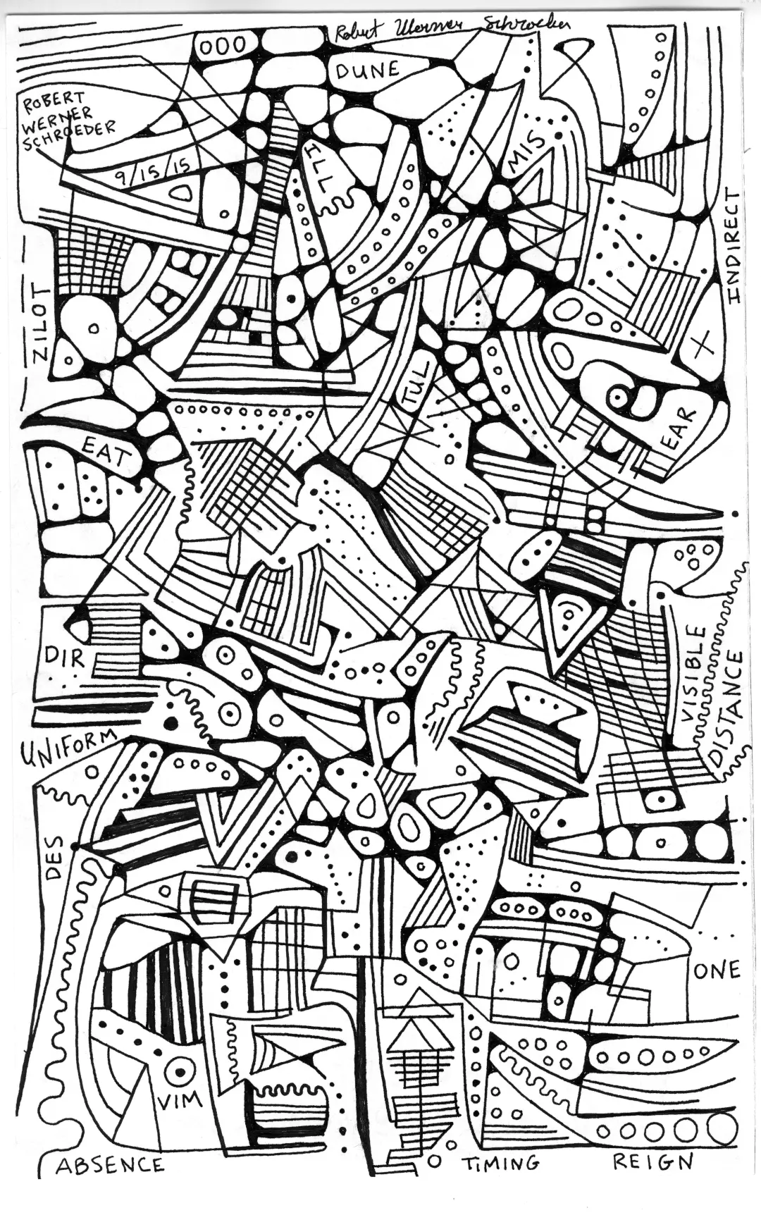 Art: Dune Drawings | Robbie Schroeder