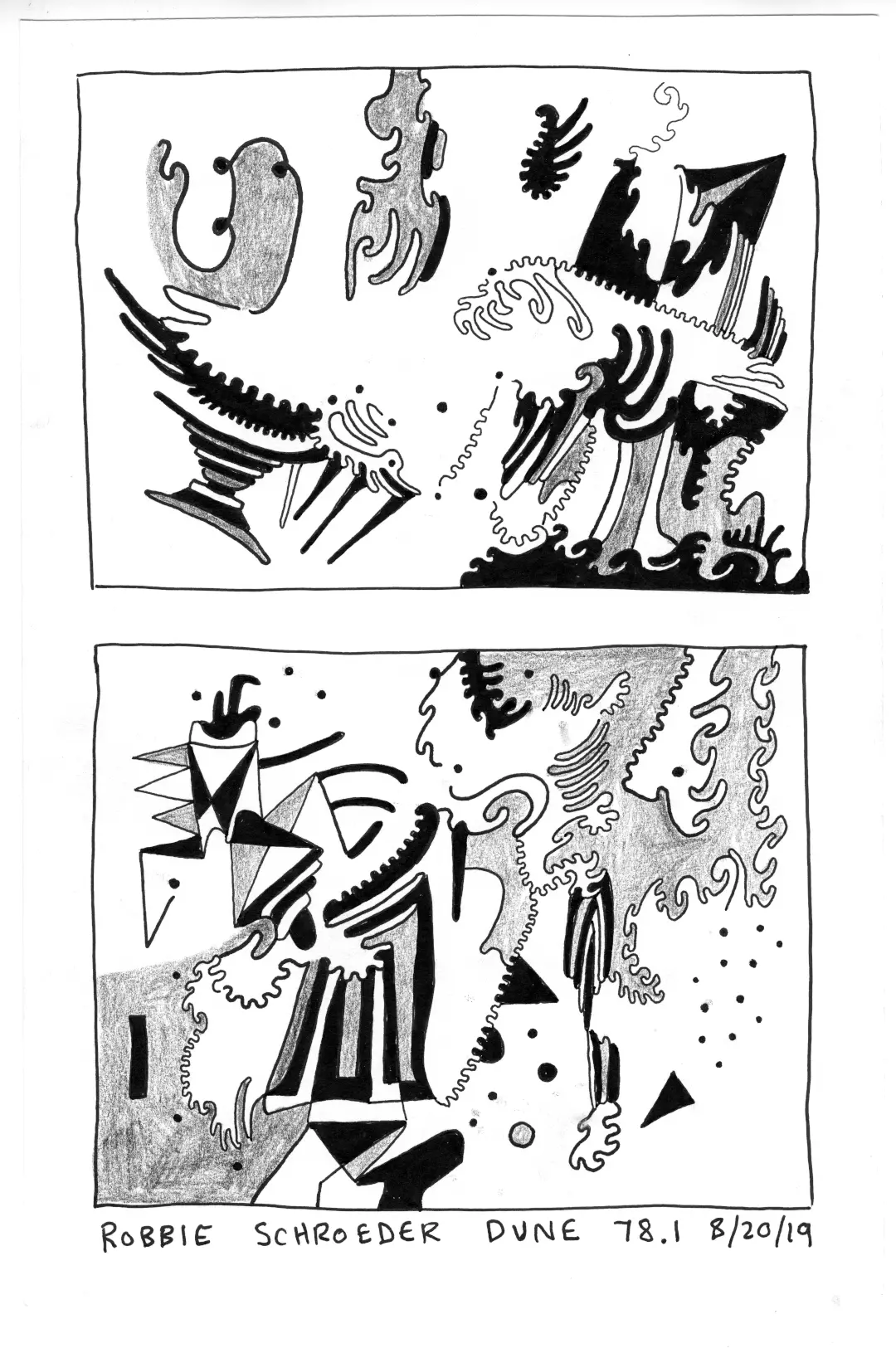Art: Dune Drawings | Robbie Schroeder