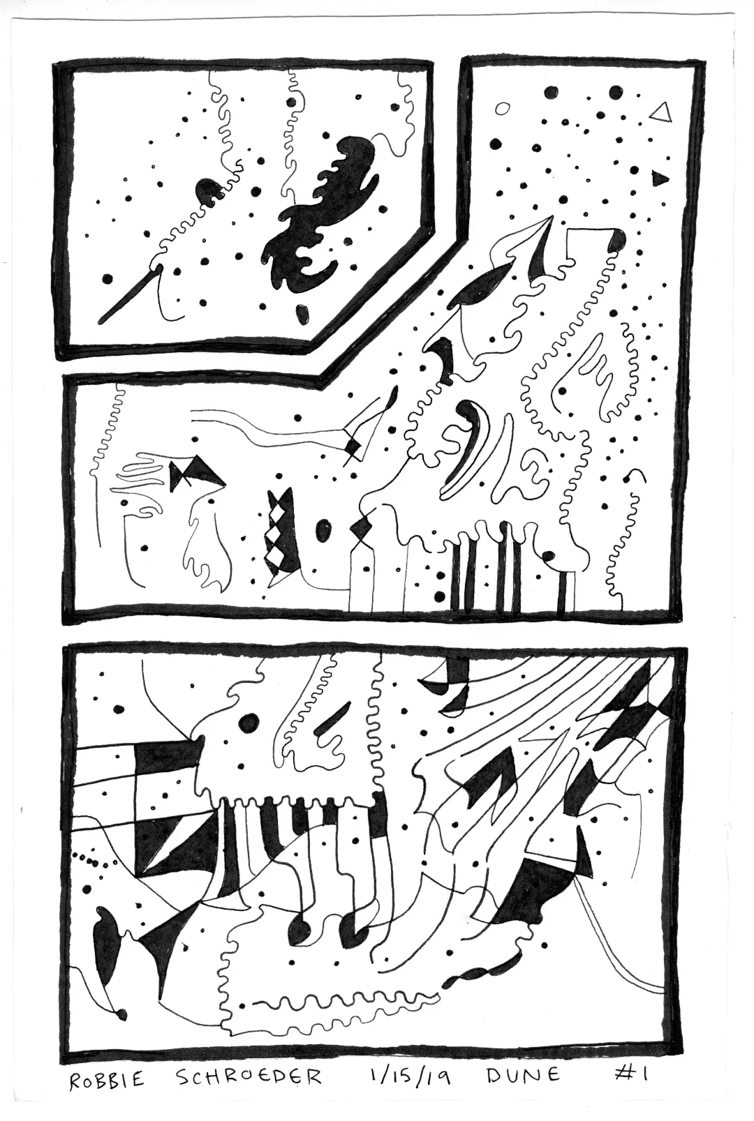 Art: Dune Drawings | Robbie Schroeder