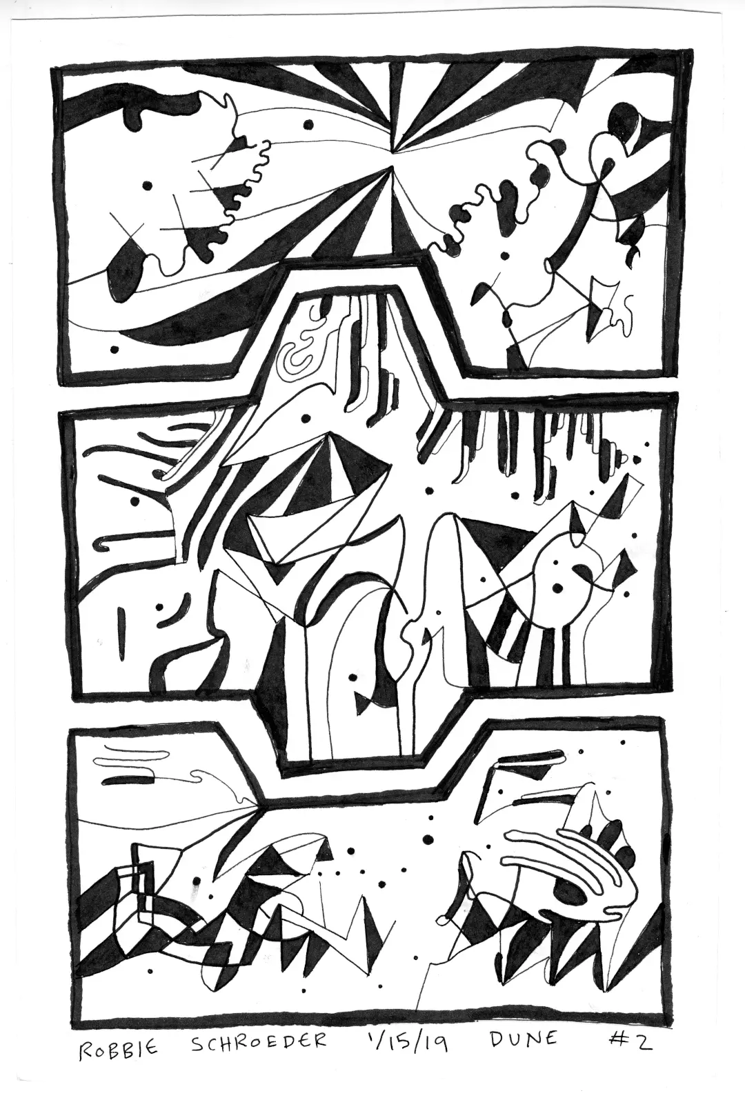 Art: Dune Drawings | Robbie Schroeder