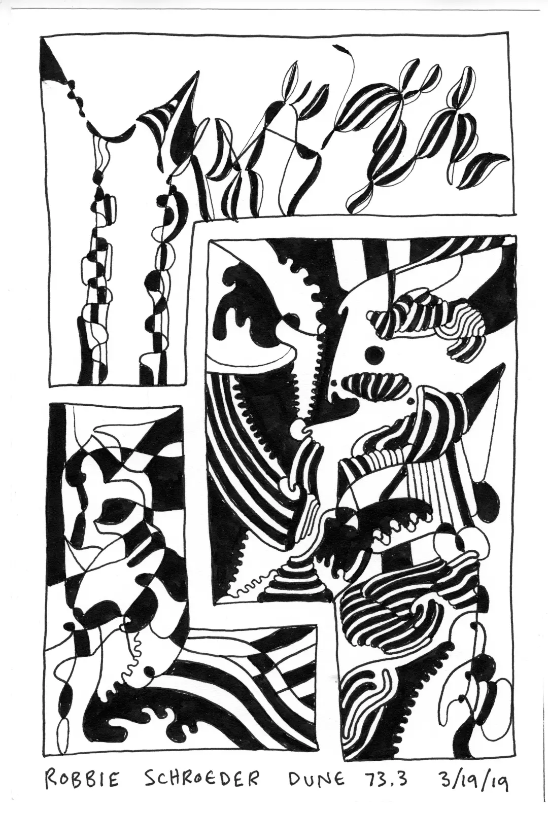 Art: Dune Drawings | Robbie Schroeder